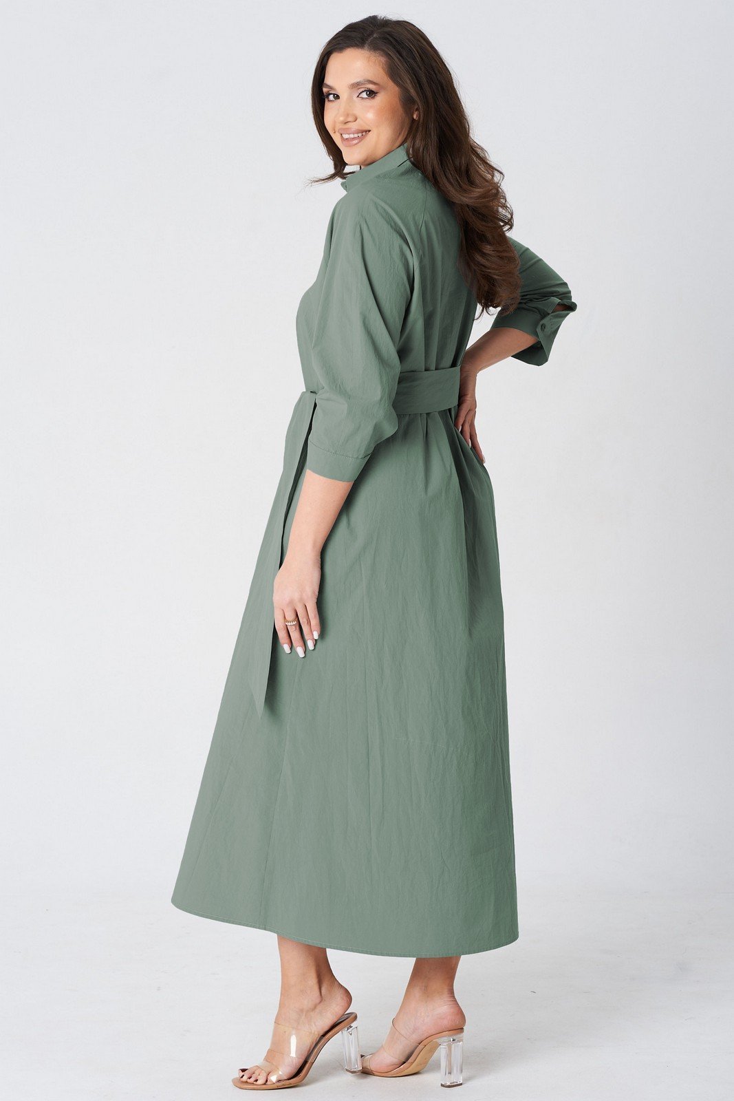 Платье 16495 серо-зеленый LeNata купить в интернет магазине | в наличии